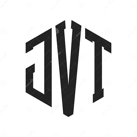 JVT Logo Design. Initial Letter JVT Monogram Logo Using Hexagon Shape ...