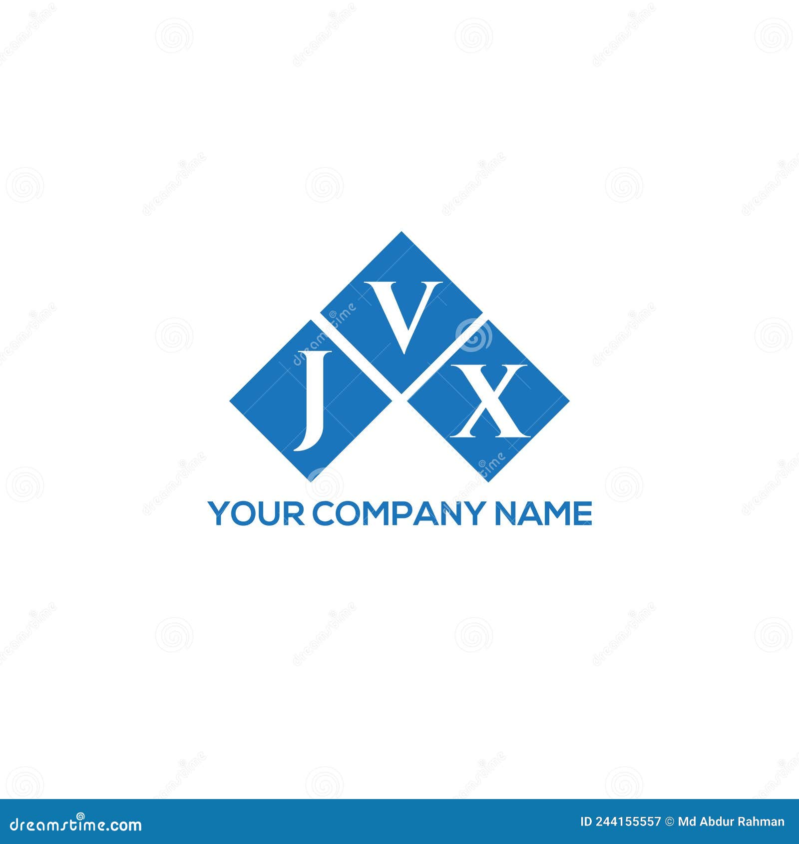JVX Letter Logo Design on White Background. JVX Creative Initials ...