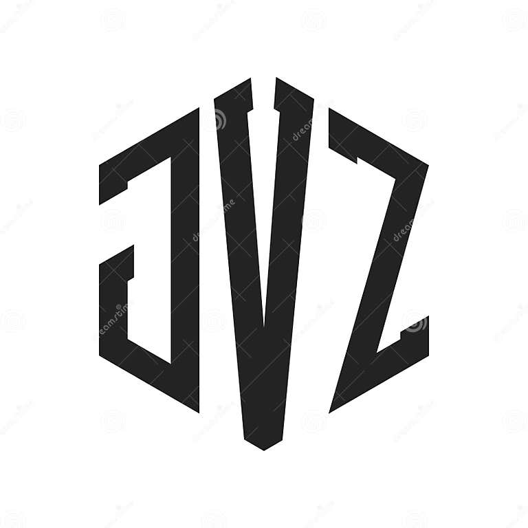JVZ Logo Design. Initial Letter JVZ Monogram Logo Using Hexagon Shape ...