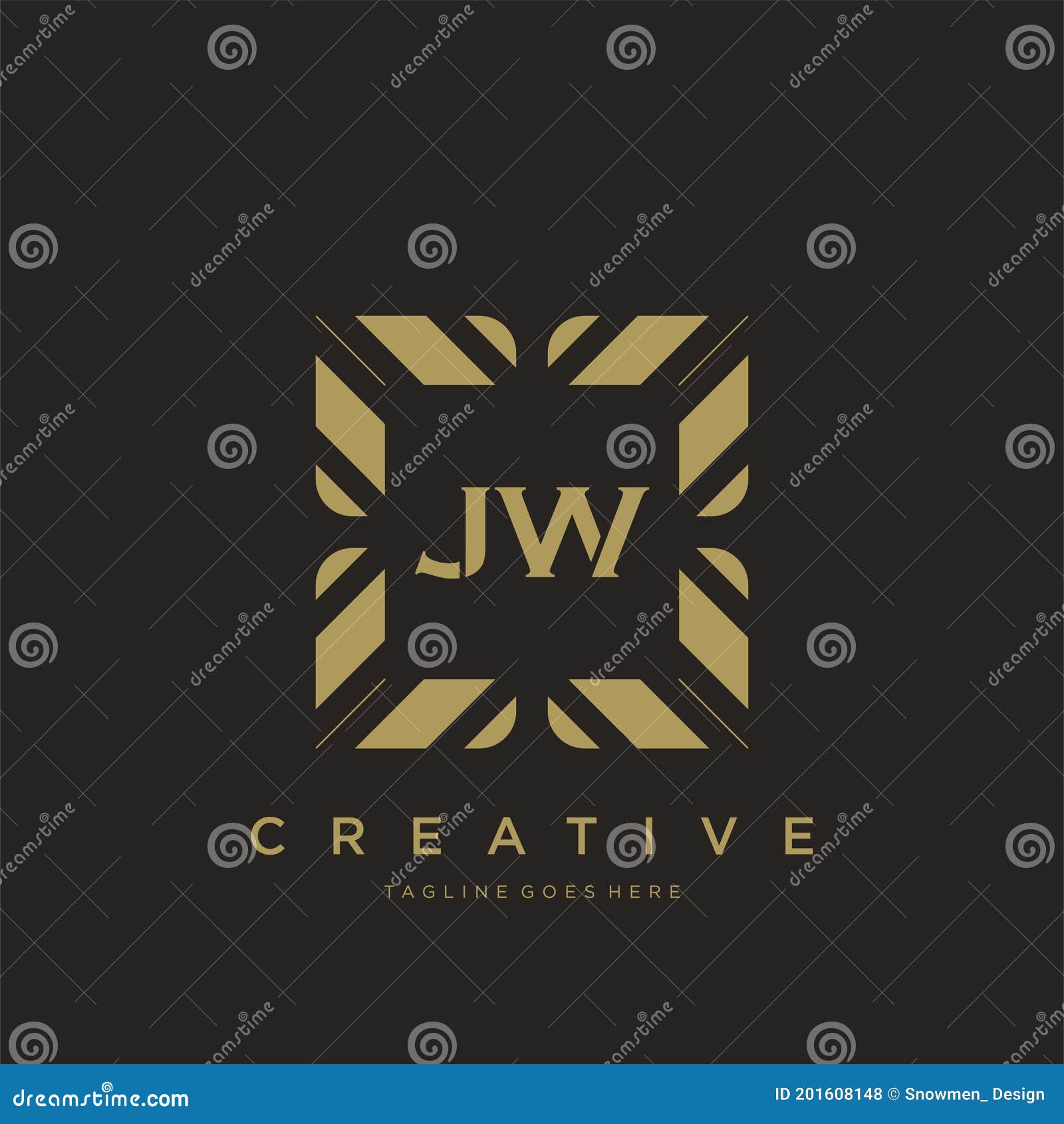 JW Initial Letter Luxury Ornament Monogram Logo Template Vector Stock ...
