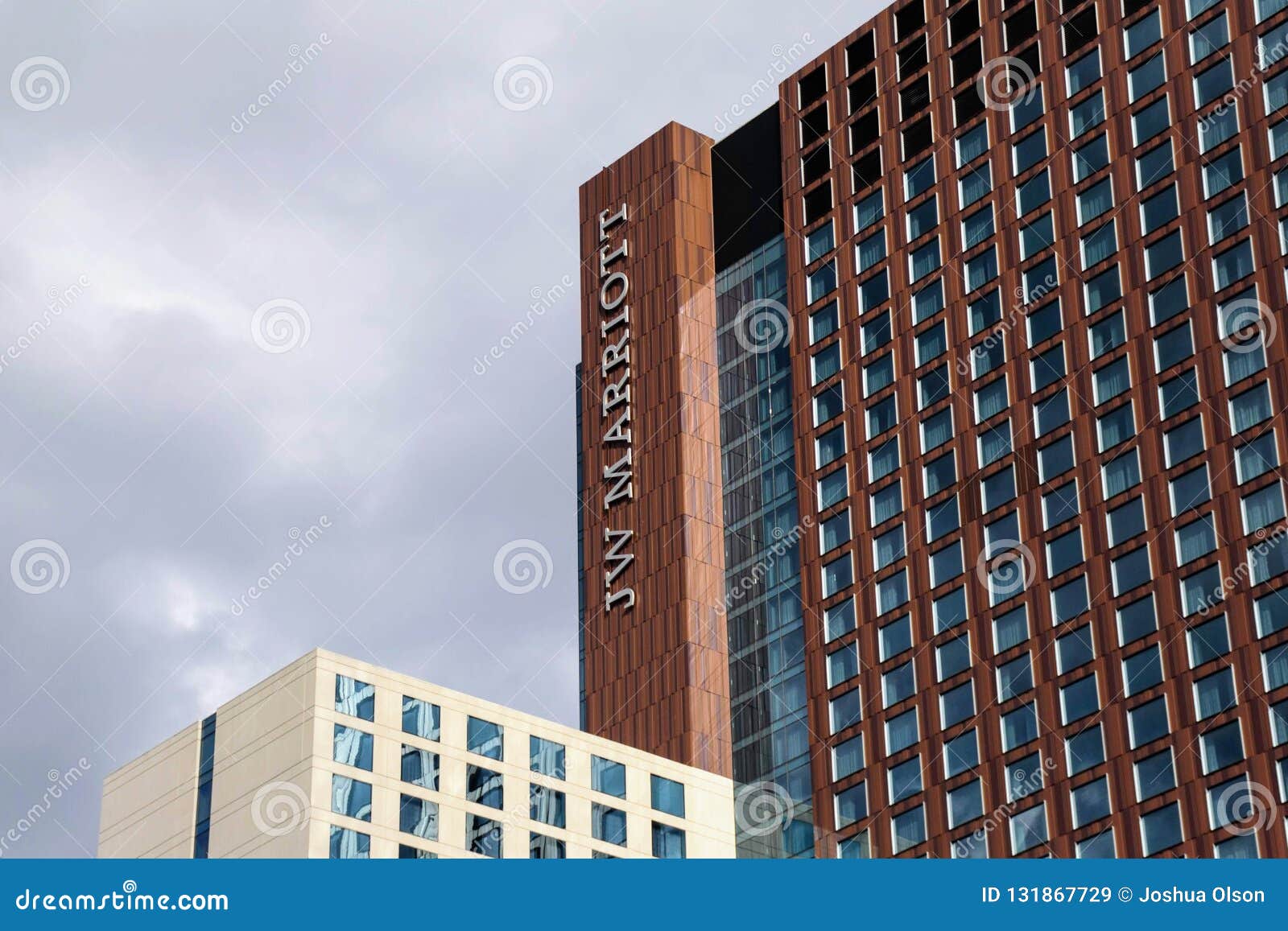 JW Marriott Logo on the Side of a Building Editorial Stock Image ...
