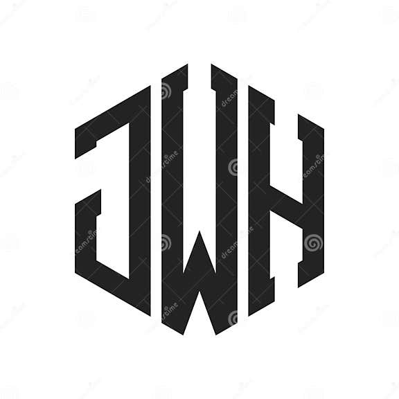 JWH Logo Design. Initial Letter JWH Monogram Logo Using Hexagon Shape ...