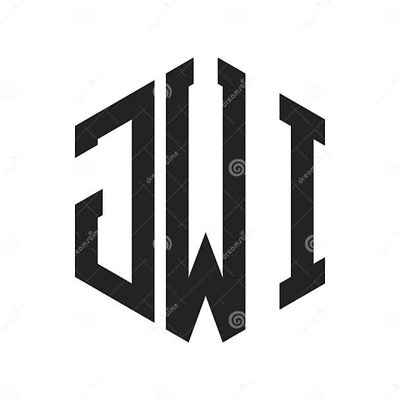 JWI Logo Design. Initial Letter JWI Monogram Logo Using Hexagon Shape ...