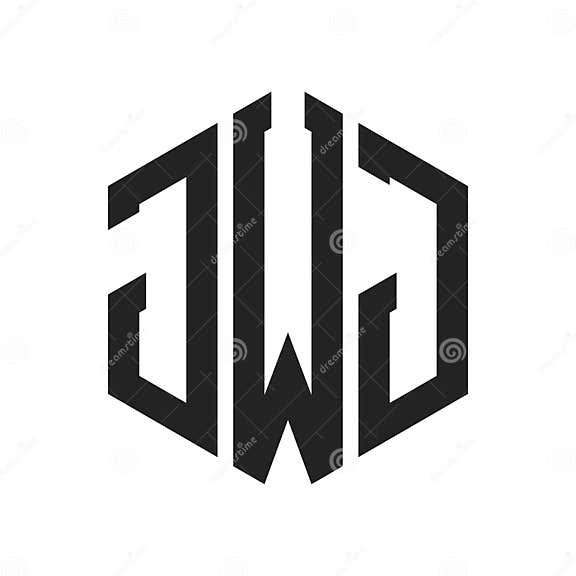 JWJ Logo Design. Initial Letter JWJ Monogram Logo Using Hexagon Shape ...