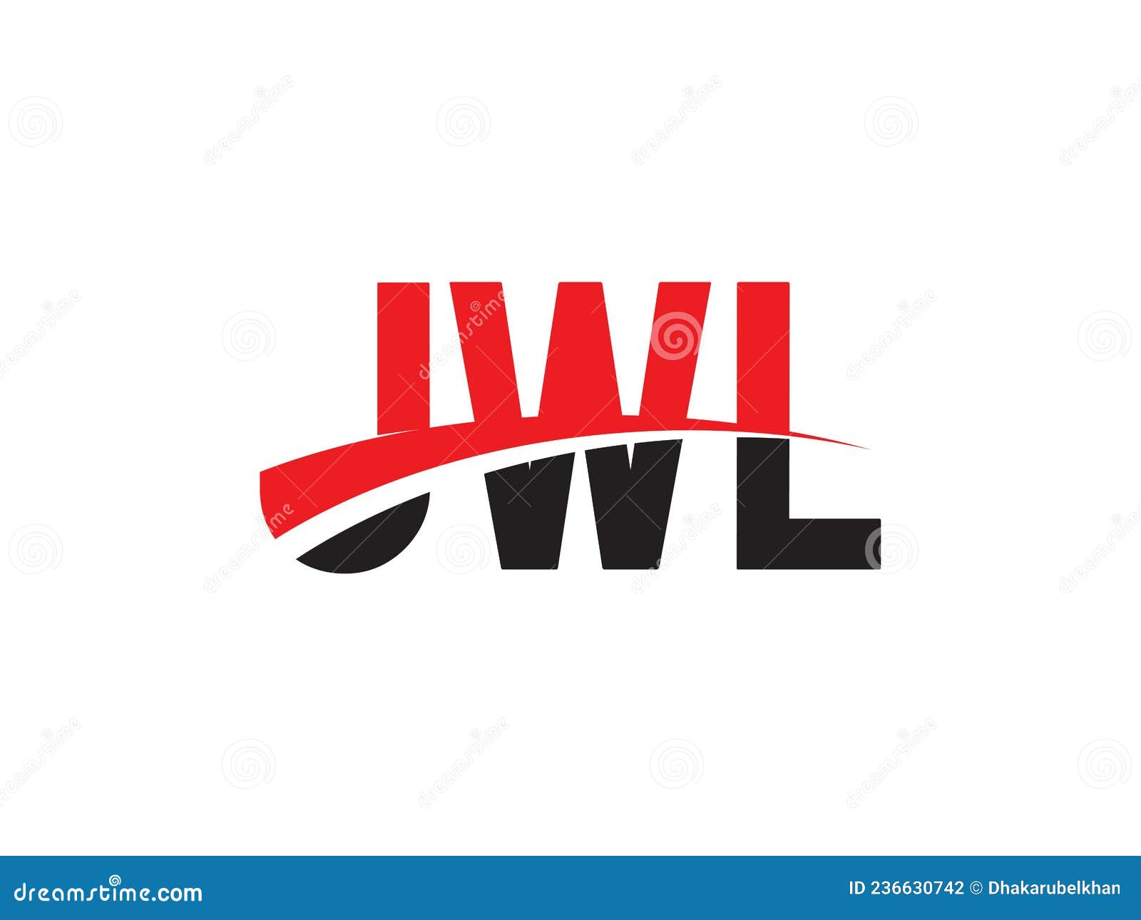 JWL Letter Initial Logo Design Vector Illustration Stock Vector ...