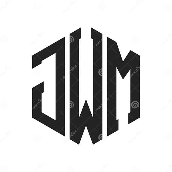 JWM Logo Design. Initial Letter JWM Monogram Logo Using Hexagon Shape ...