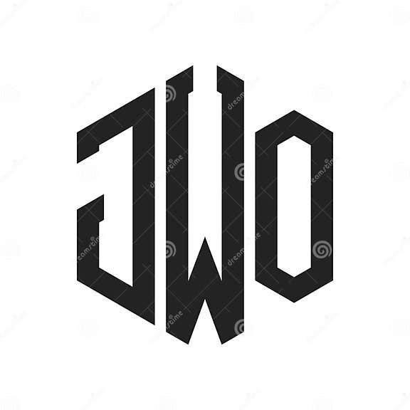 JWO Logo Design. Initial Letter JWO Monogram Logo Using Hexagon Shape ...