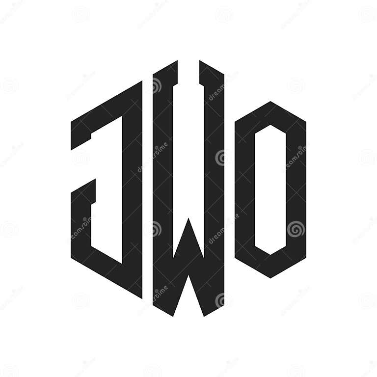 JWO Logo Design. Initial Letter JWO Monogram Logo Using Hexagon Shape ...