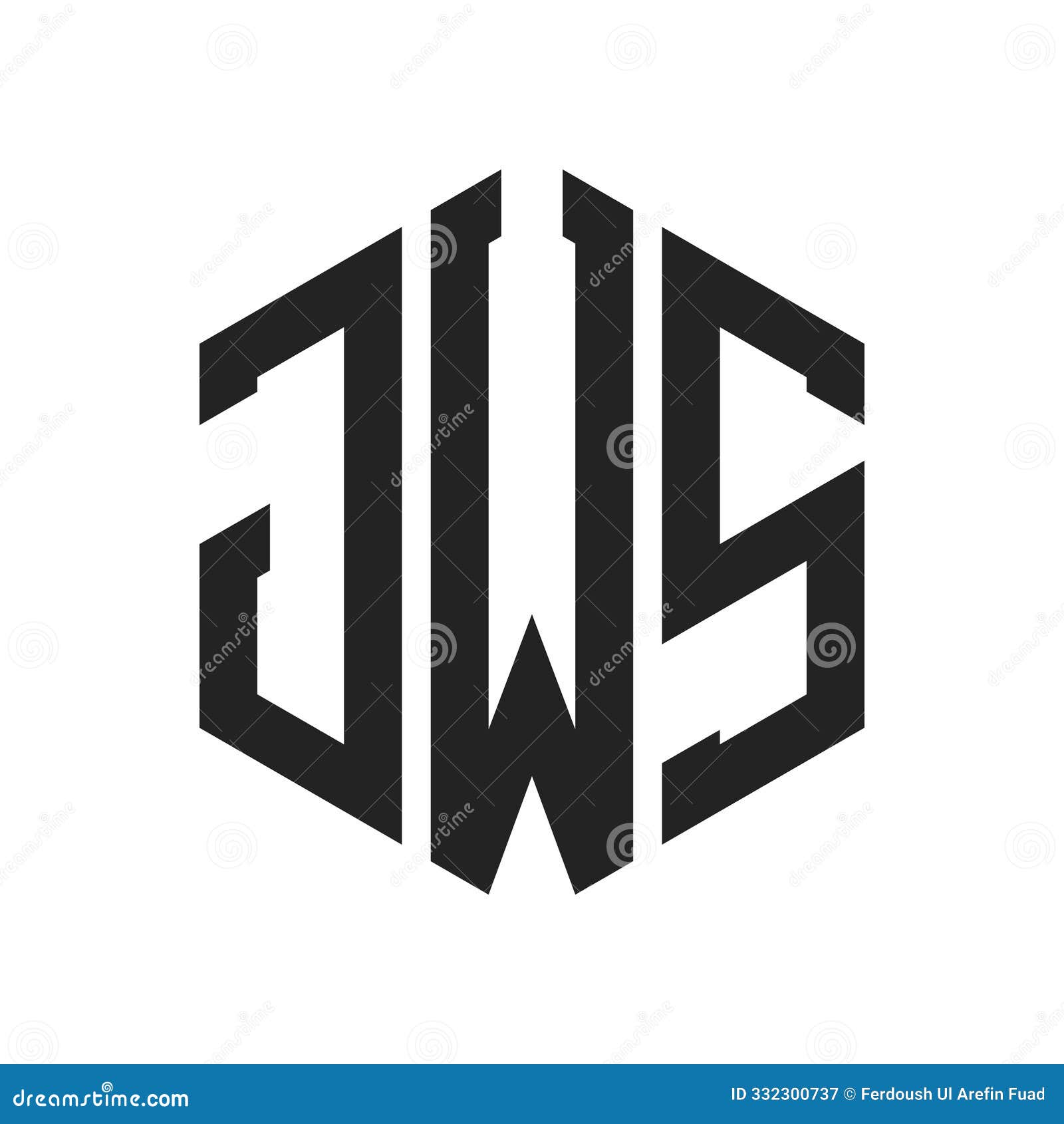 JWS Logo Design. Initial Letter JWS Monogram Logo Using Hexagon Shape ...