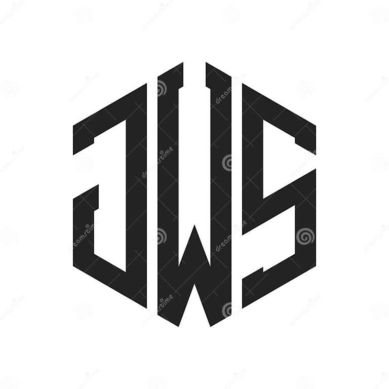 JWS Logo Design. Initial Letter JWS Monogram Logo Using Hexagon Shape ...