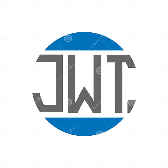 JWT Letter Logo Design on White Background. JWT Creative Initials Circle Logo Stock Vector ...