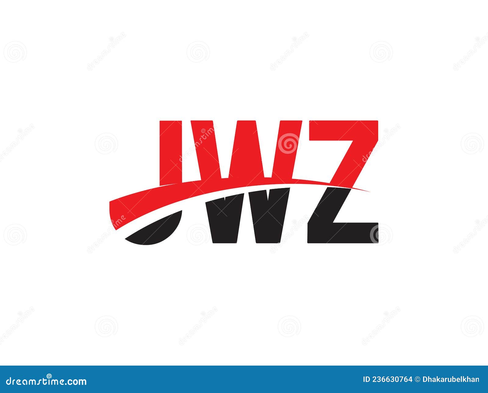 JWZ Letter Initial Logo Design Vector Illustration Stock Vector ...
