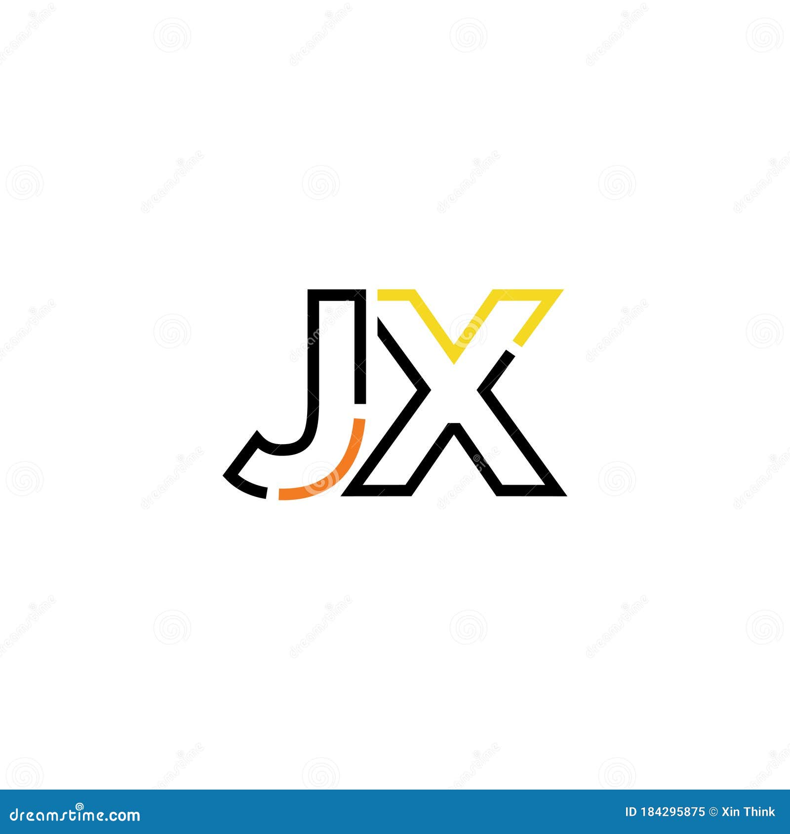 JX Letter Logo Icon Design Template Elements Stock Vector ...
