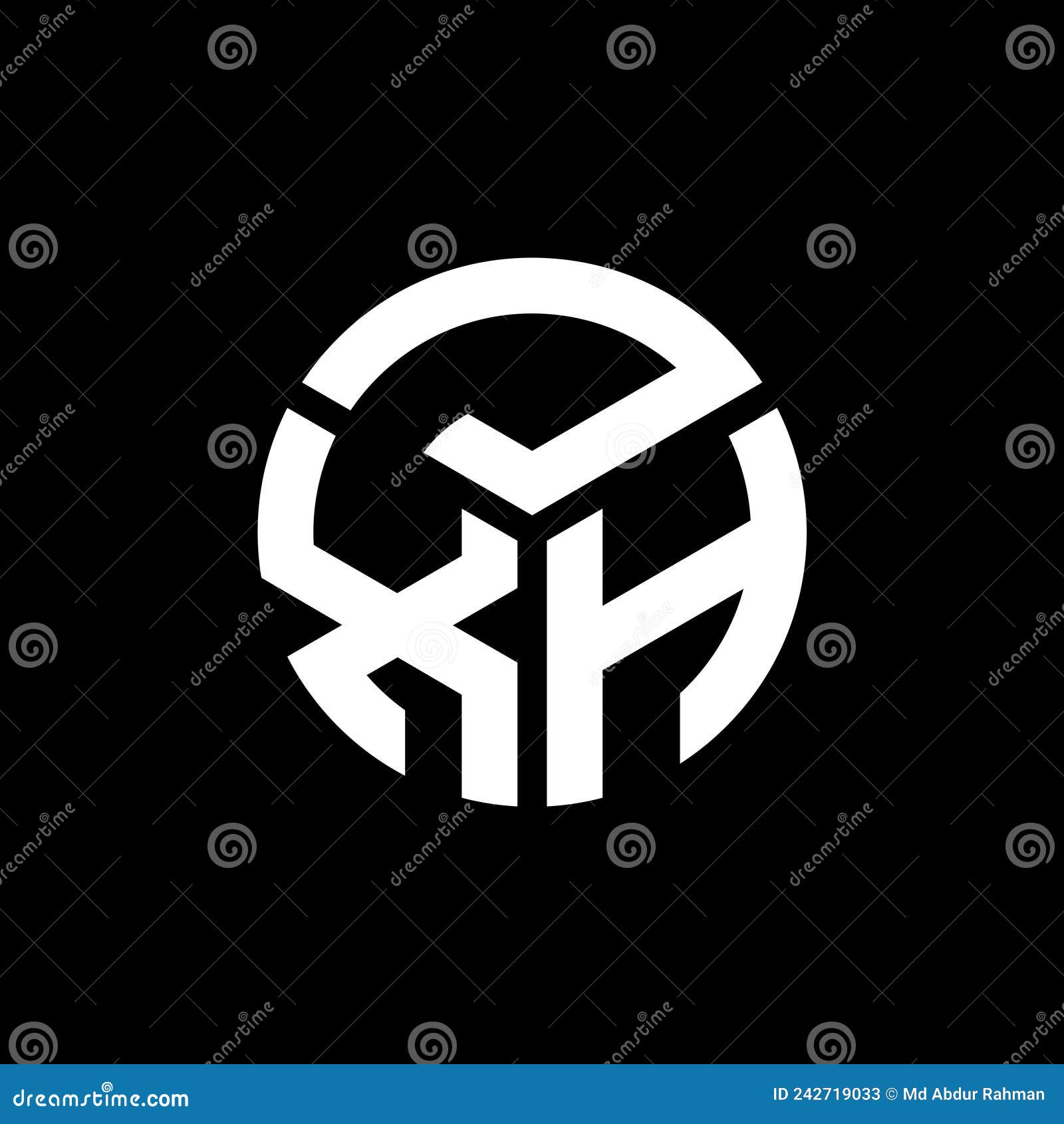 JXH Letter Logo Design on Black Background. JXH Creative Initials ...