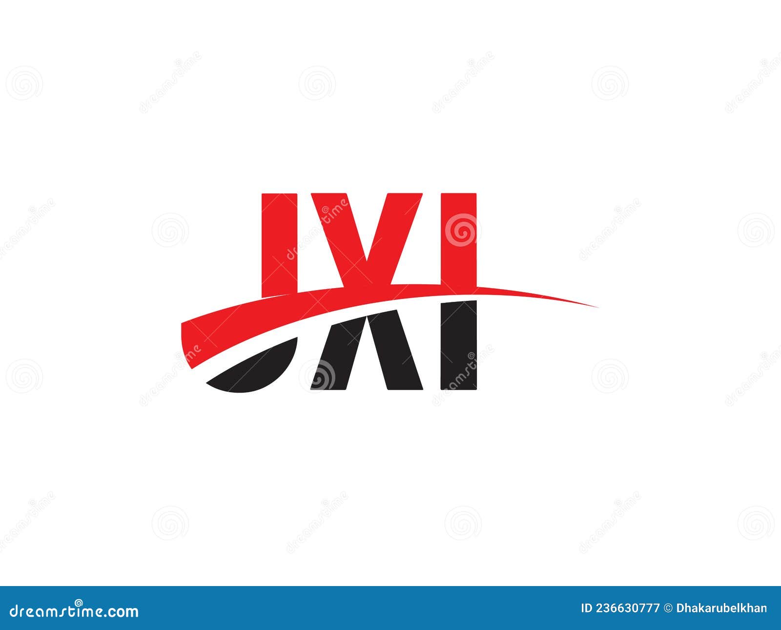 JXI Letter Initial Logo Design Vector Illustration Stock Vector ...