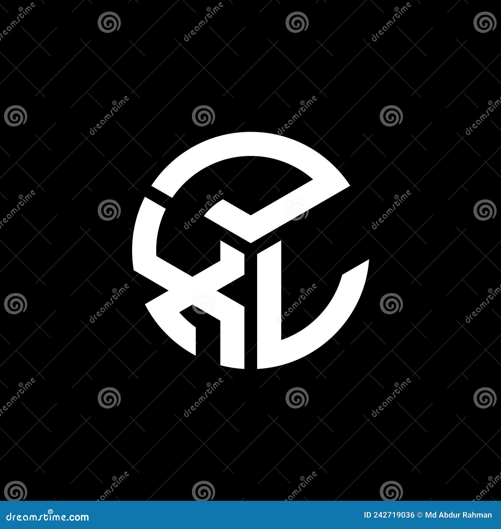 JXL Letter Logo Design on Black Background. JXL Creative Initials ...