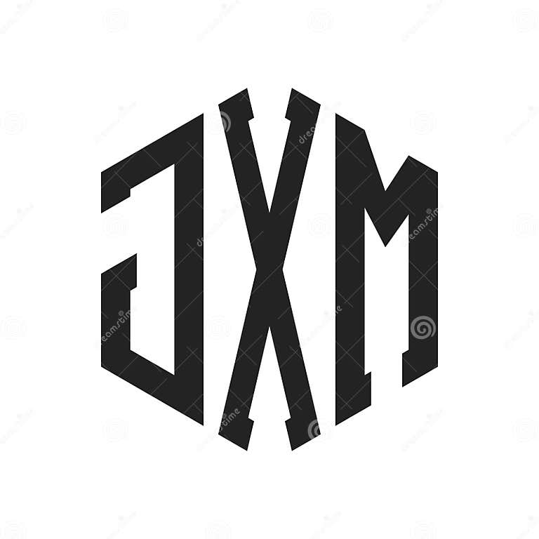 JXM Logo Design. Initial Letter JXM Monogram Logo Using Hexagon Shape ...
