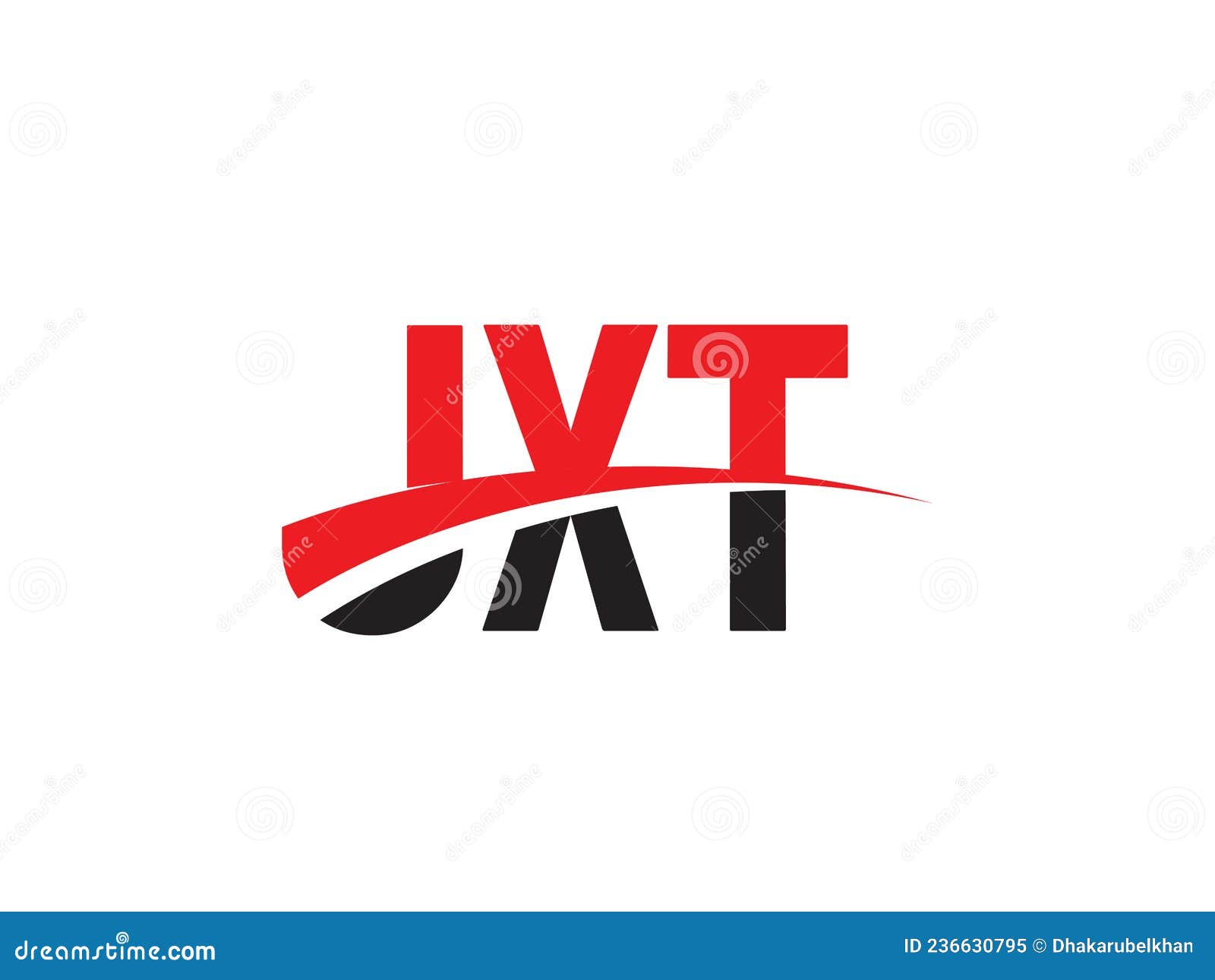 JXT Letter Initial Logo Design Vector Illustration Stock Vector ...