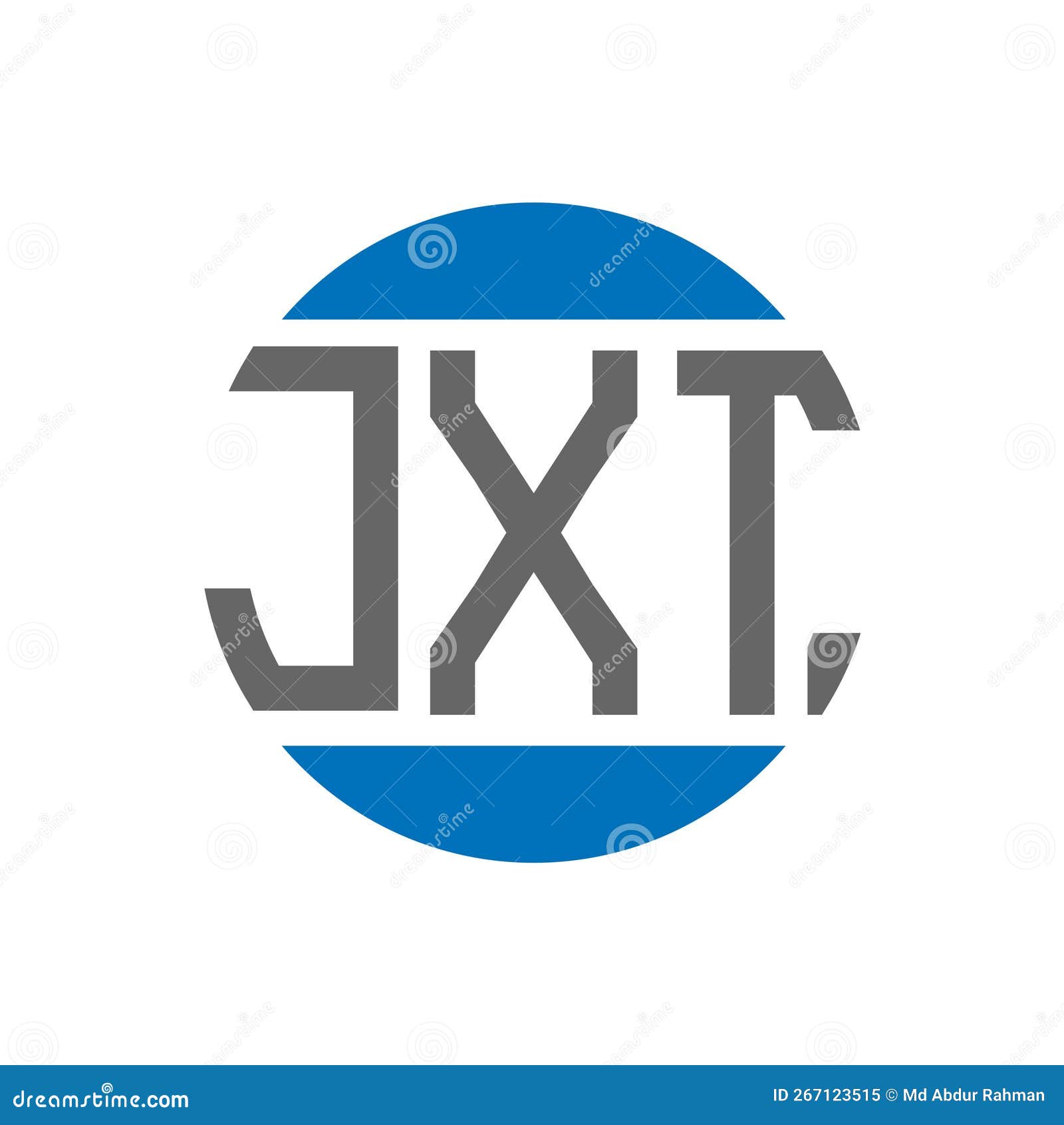 JXT Letter Logo Design on White Background. JXT Creative Initials ...