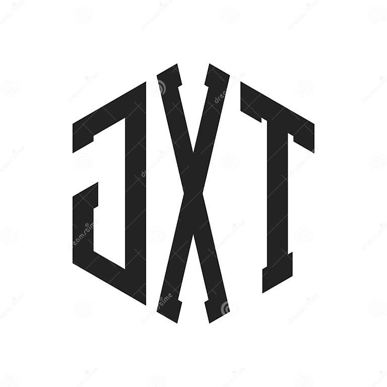 JXT Logo Design. Initial Letter JXT Monogram Logo Using Hexagon Shape Stock Illustration ...