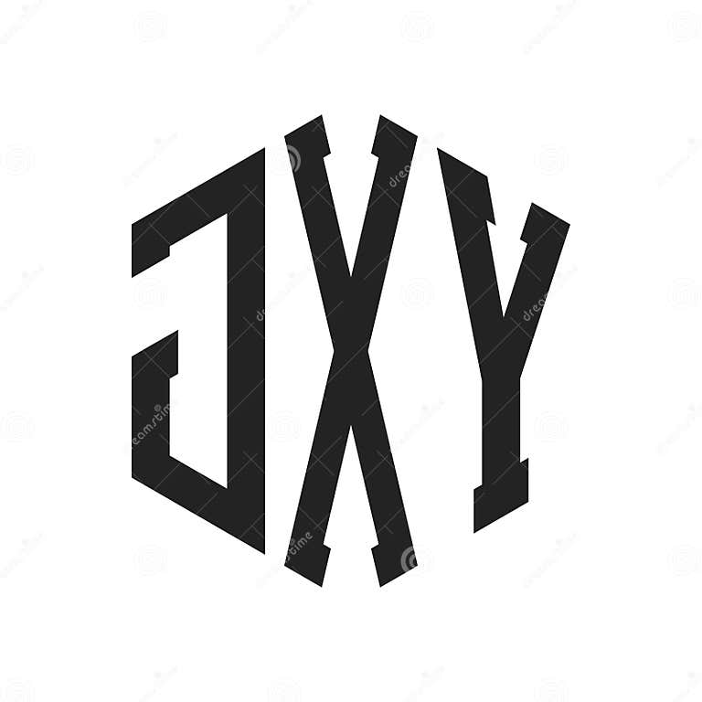 JXY Logo Design. Initial Letter JXY Monogram Logo Using Hexagon Shape ...