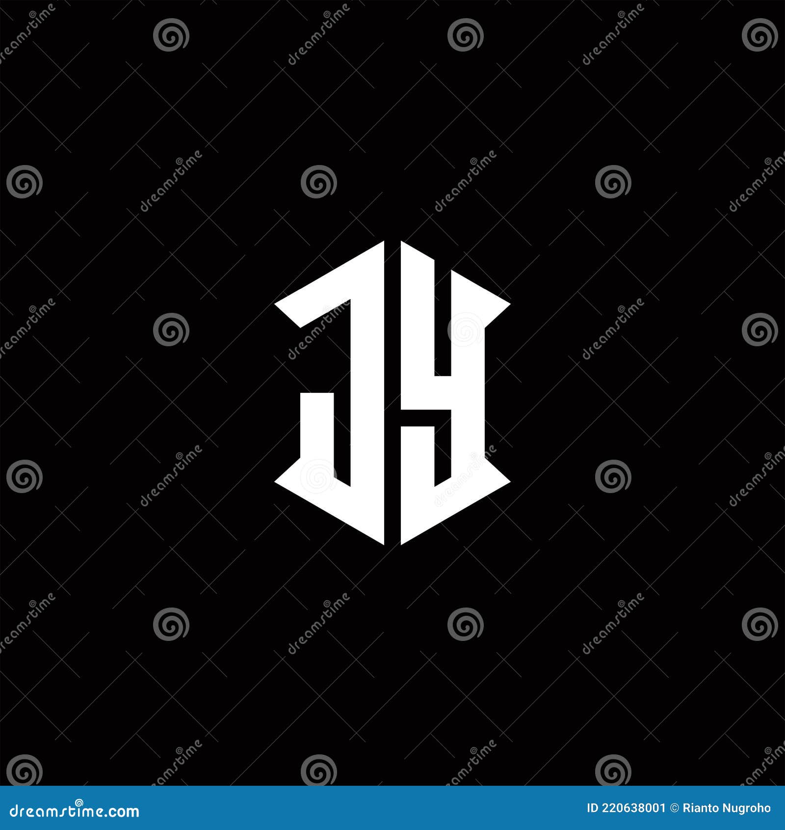 JY Logo Monogram with Shield Shape Designs Template Stock Vector ...