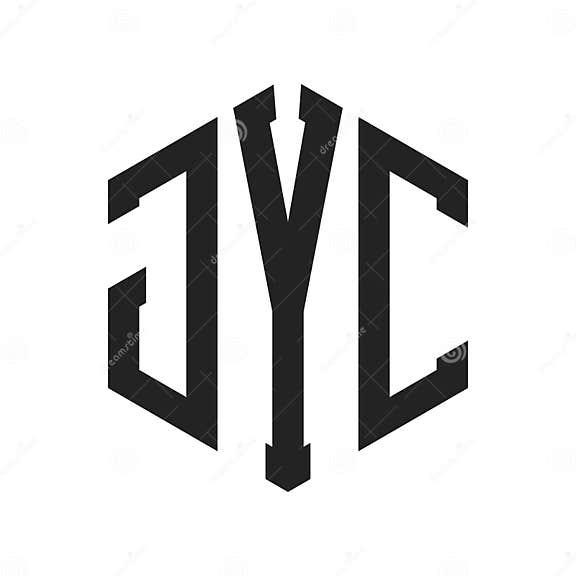 JYC Logo Design. Initial Letter JYC Monogram Logo Using Hexagon Shape ...