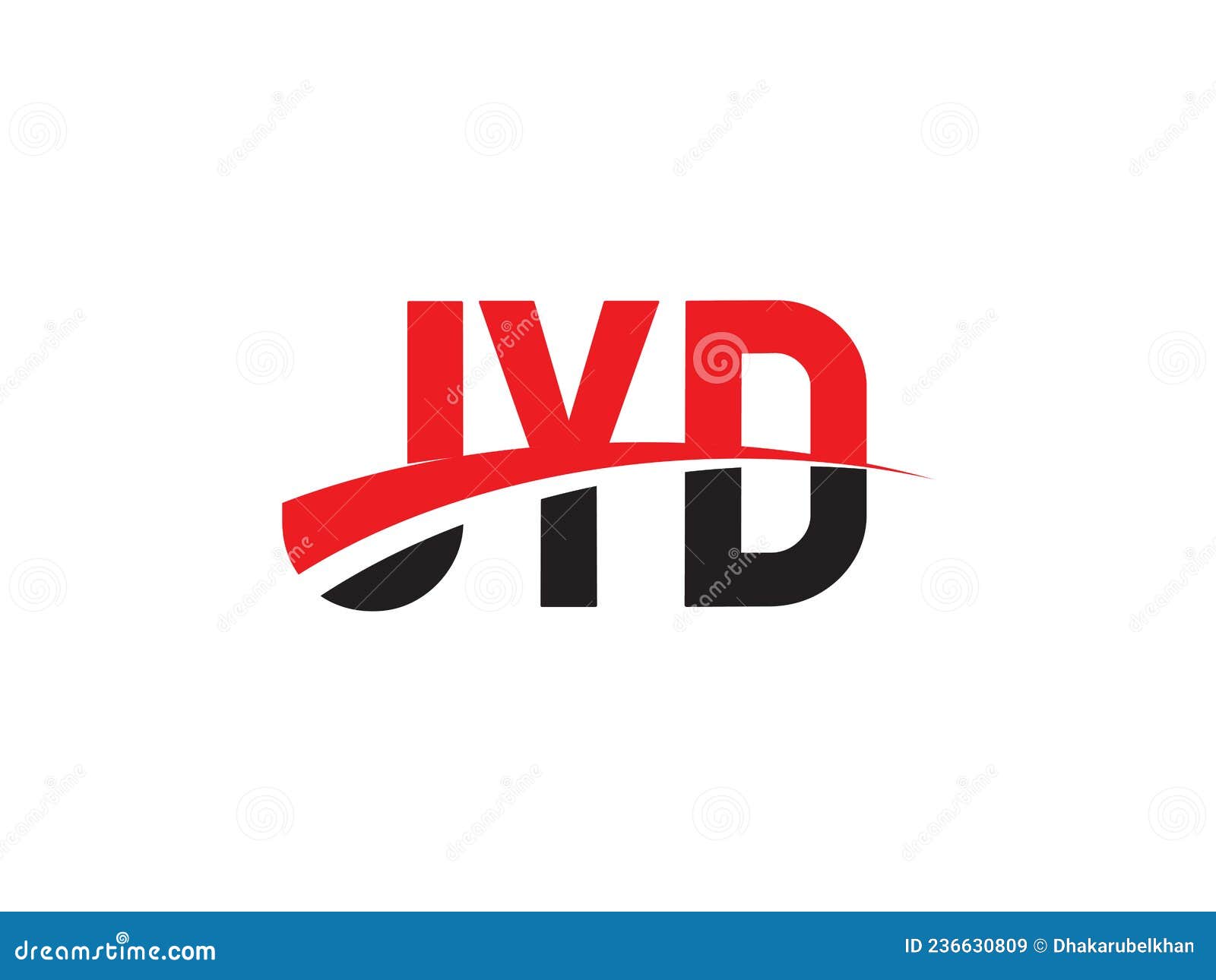 JYD Letter Initial Logo Design Vector Illustration Stock Vector ...