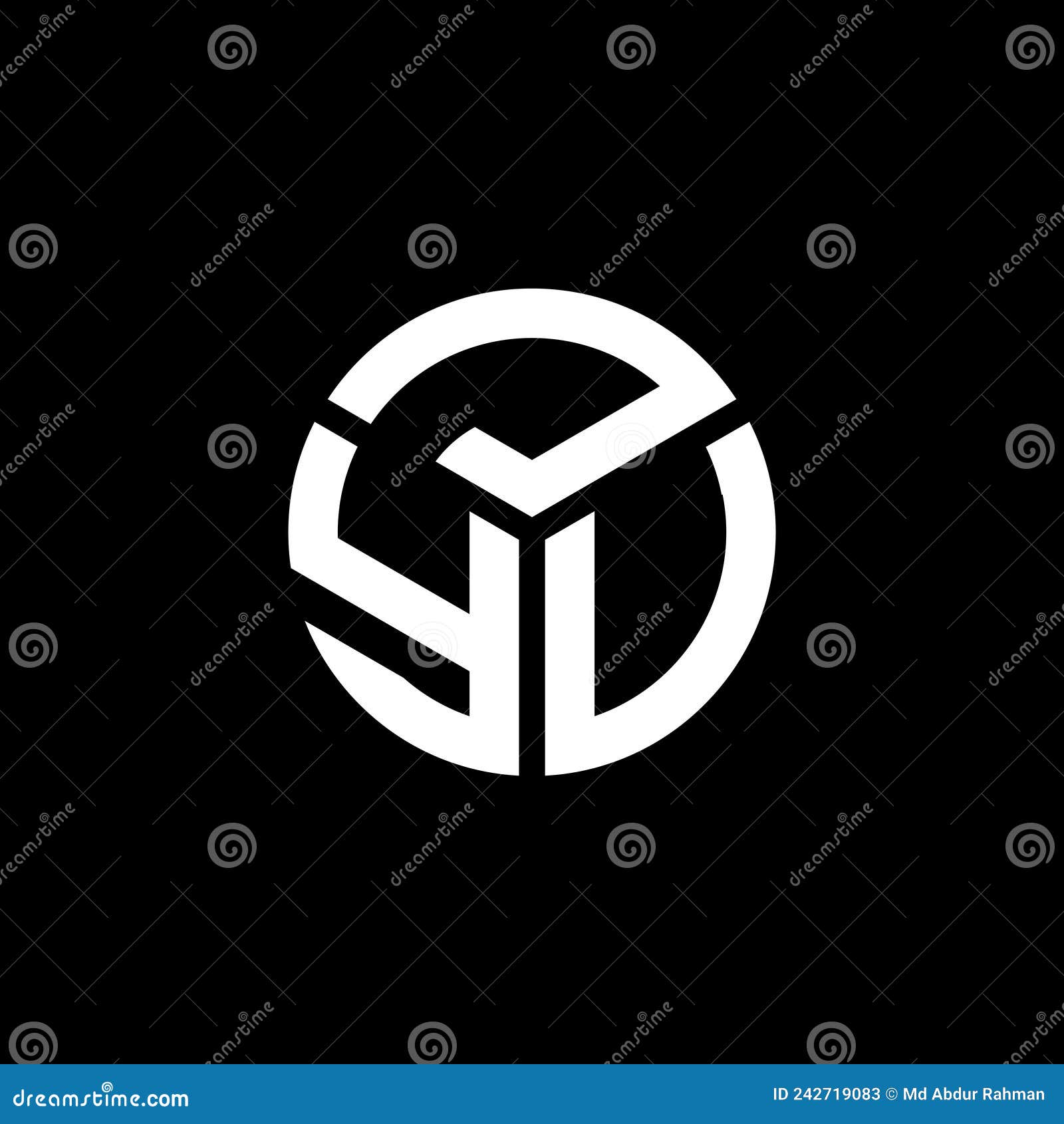 JYU Letter Logo Design on Black Background. JYU Creative Initials ...