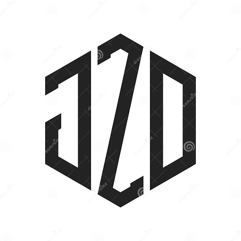 JZD Logo Design. Initial Letter JZD Monogram Logo Using Hexagon Shape ...