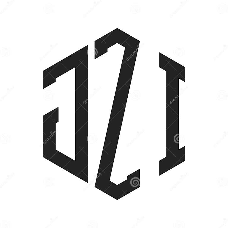 JZI Logo Design. Initial Letter JZI Monogram Logo Using Hexagon Shape ...