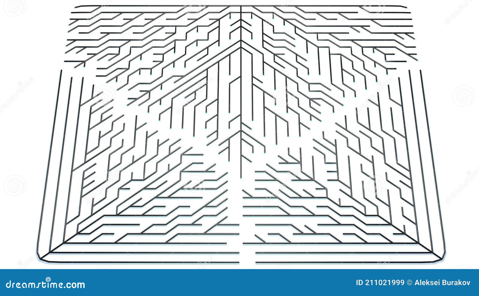 4k Abstract Black Wireframe on White Bg. Ai Growing Geometric Pattern ...