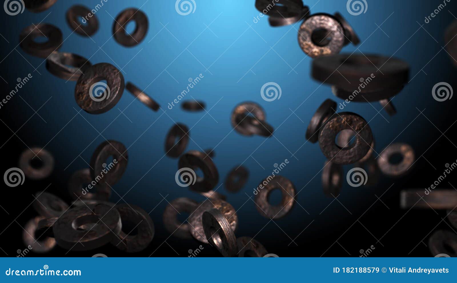 4K Abstract Falling Objects. Beautiful Motion Graphics Background ...