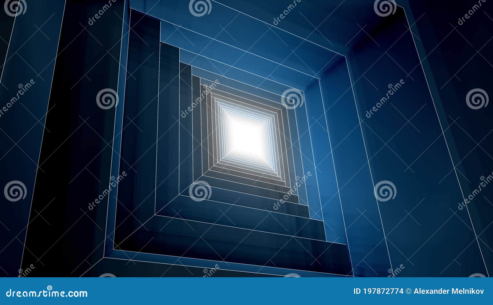 4k Animated Futuristic Corridor. 3d Render Stock Footage - Video of ...