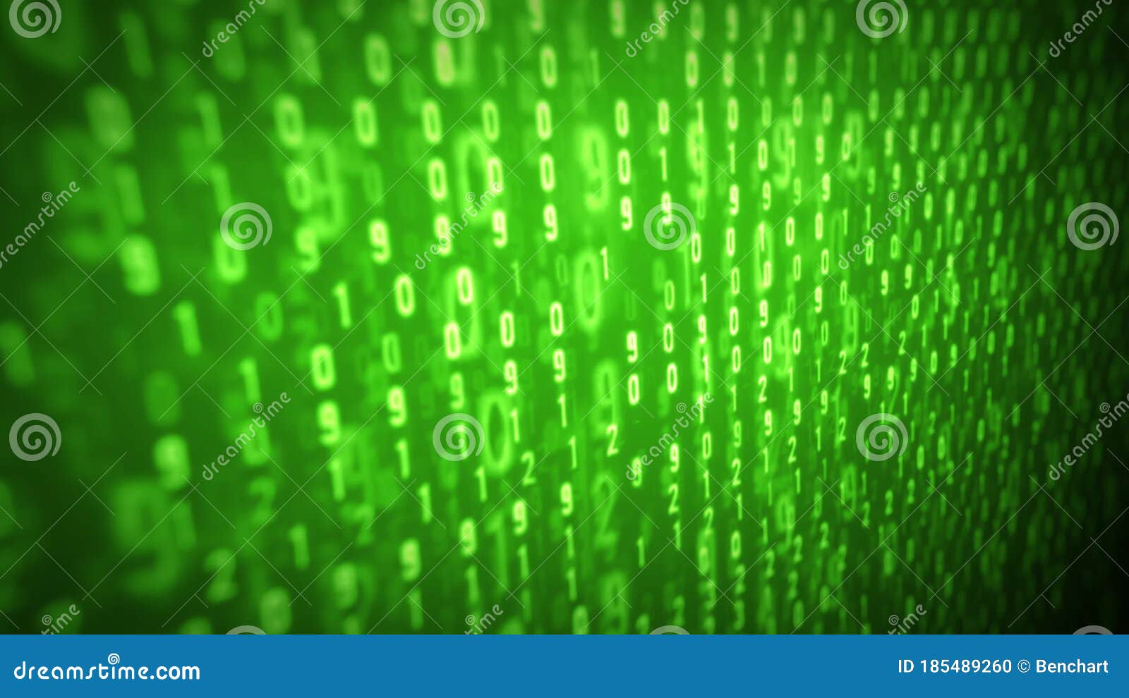 Computer Screen with Binary Code Loop Stock Footage - Video of complex ...