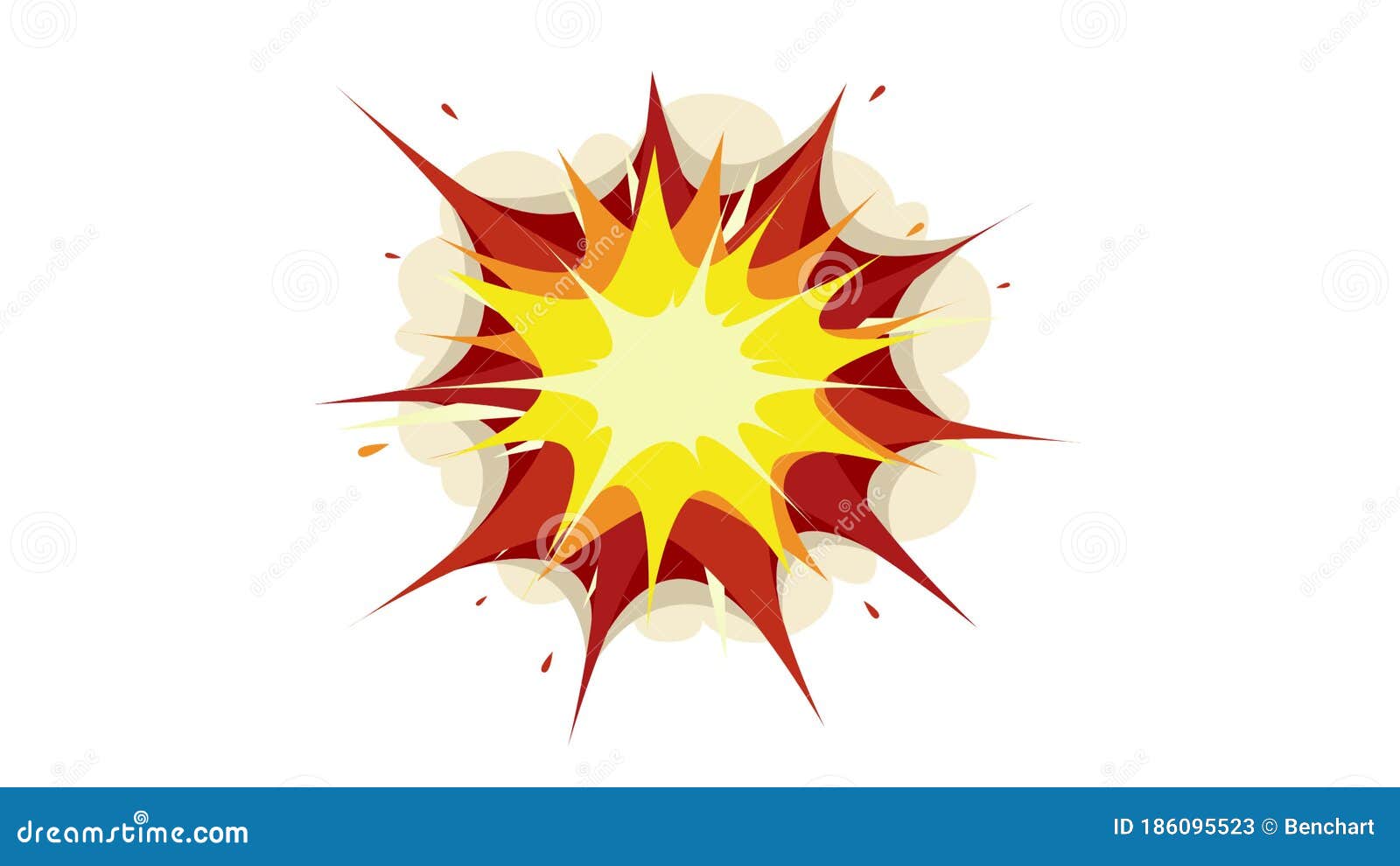 Pack of Comic Book Blast and Explosions Stock Video - Video of cloud ...