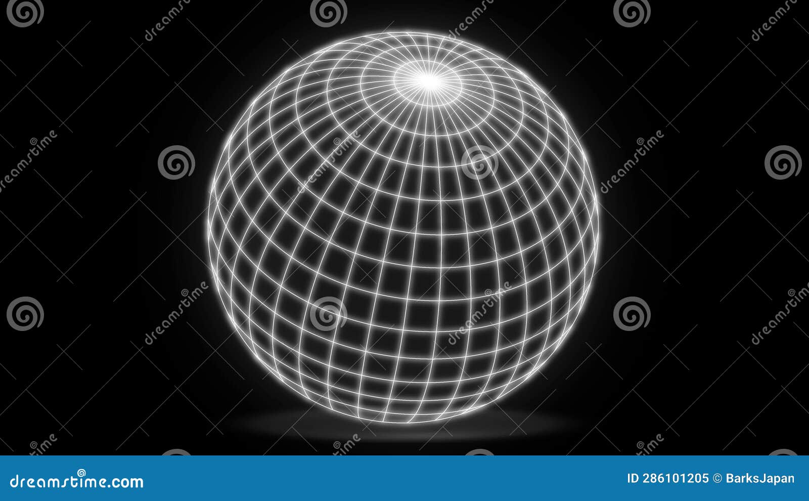 4K Animation of Sphere Wireframe Generation Stock Video - Video of ...