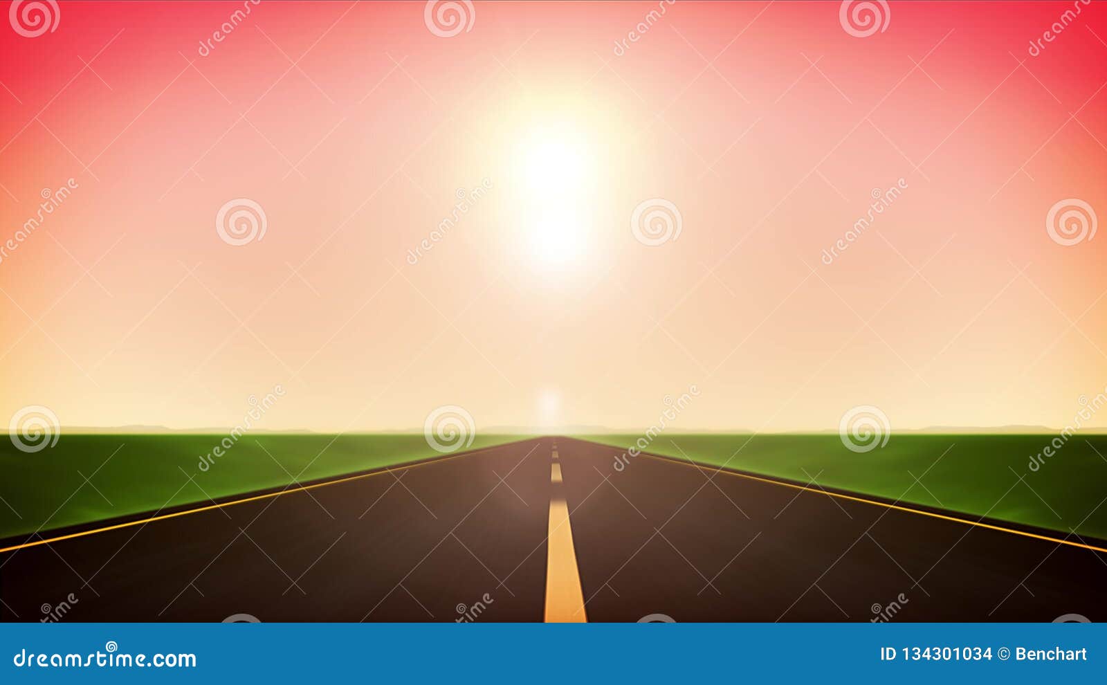 Road Trip on Shiny Sky Background Seamless Loop Stock Footage - Video ...