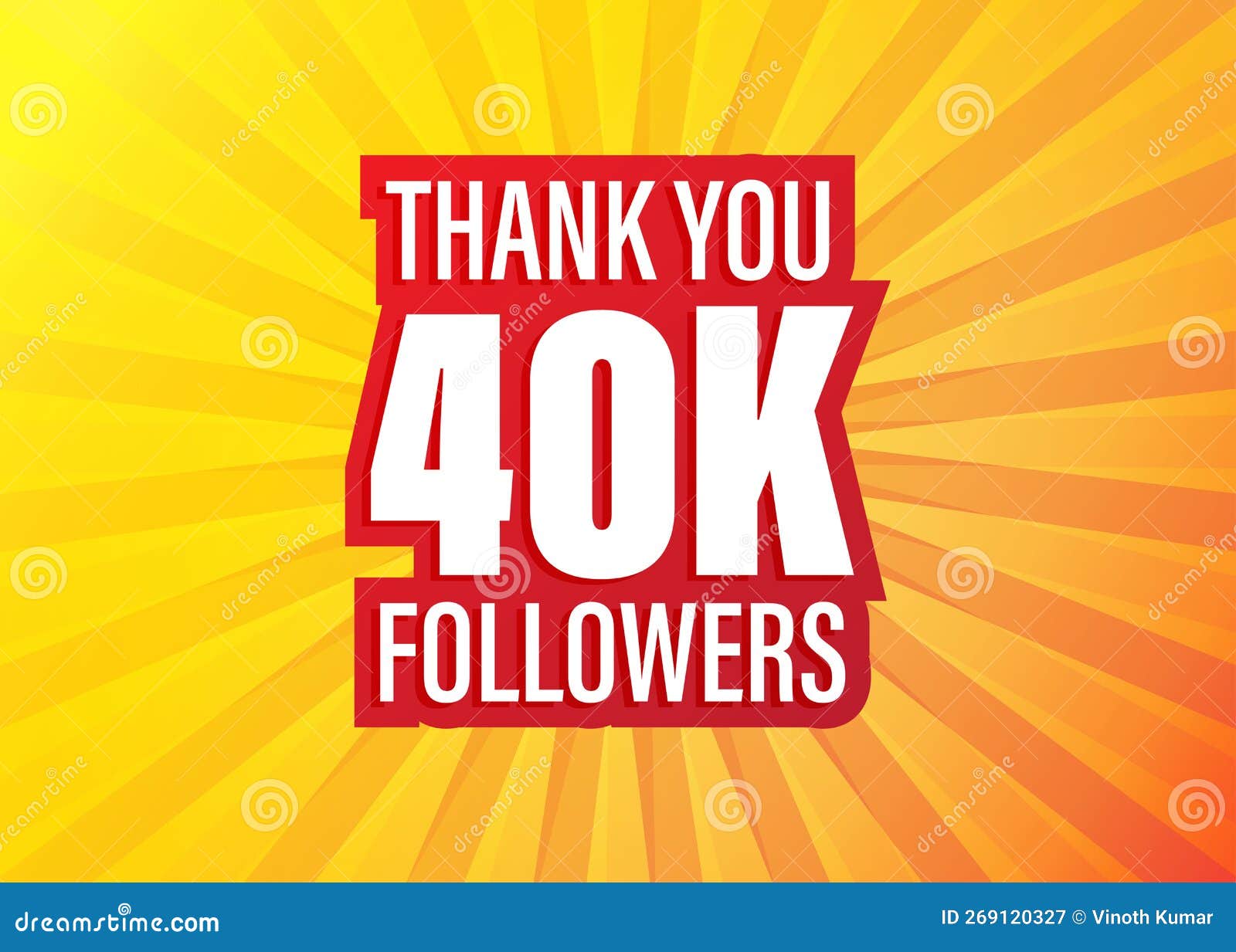 Thank You Background with 10K To 1M Followers Design. Congratulating ...