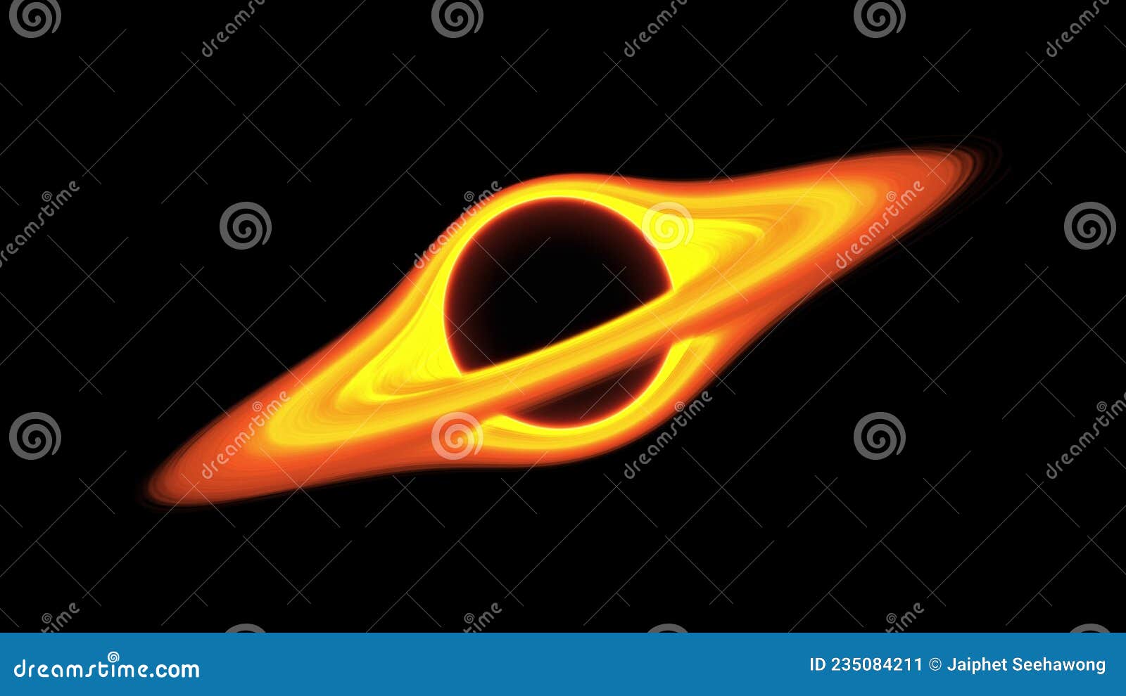4K Black Hole Loop Animation on Black Background Stock Video - Video of ...