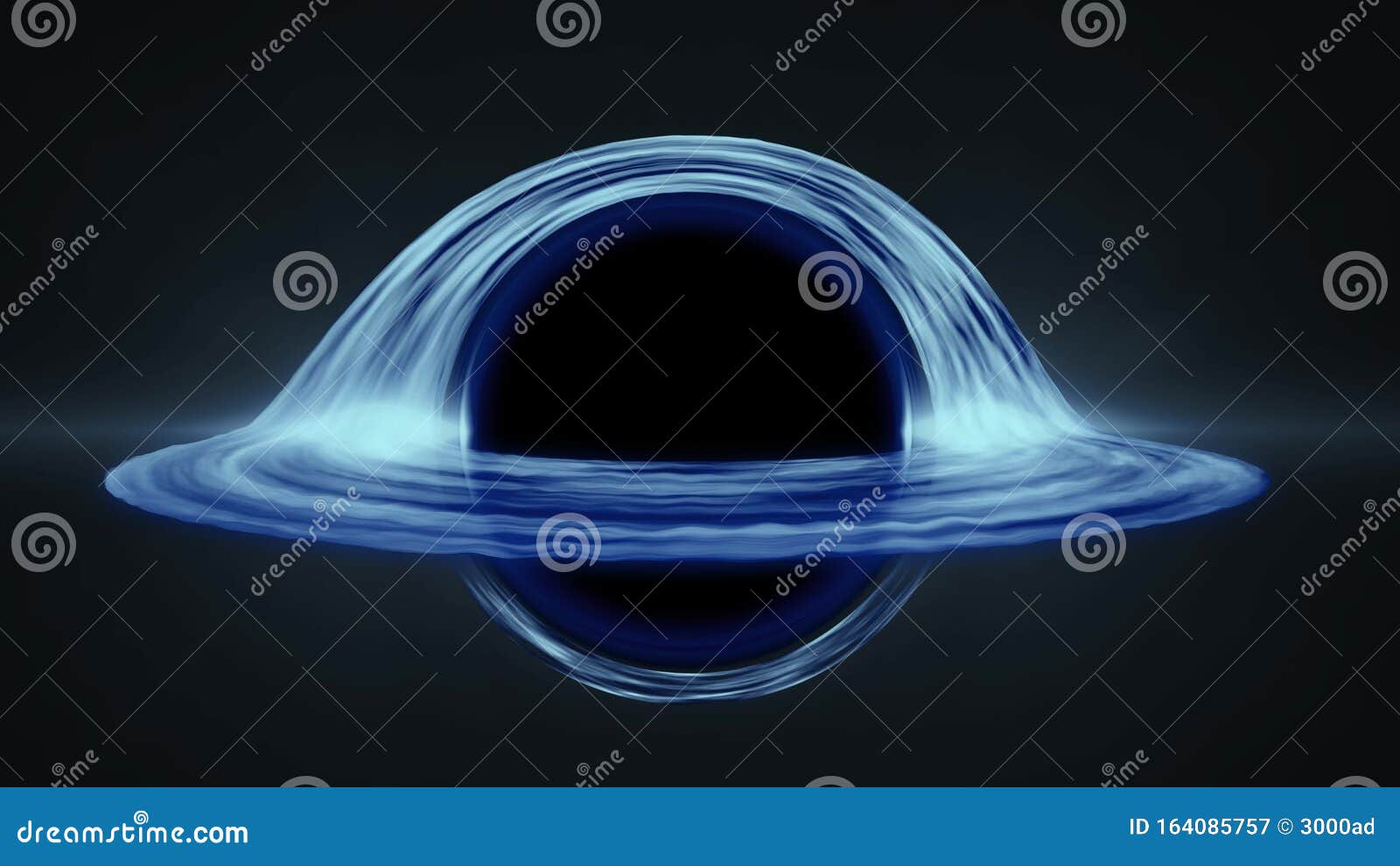 4K Loop with a Black Hole Representation Stock Video - Video of ...