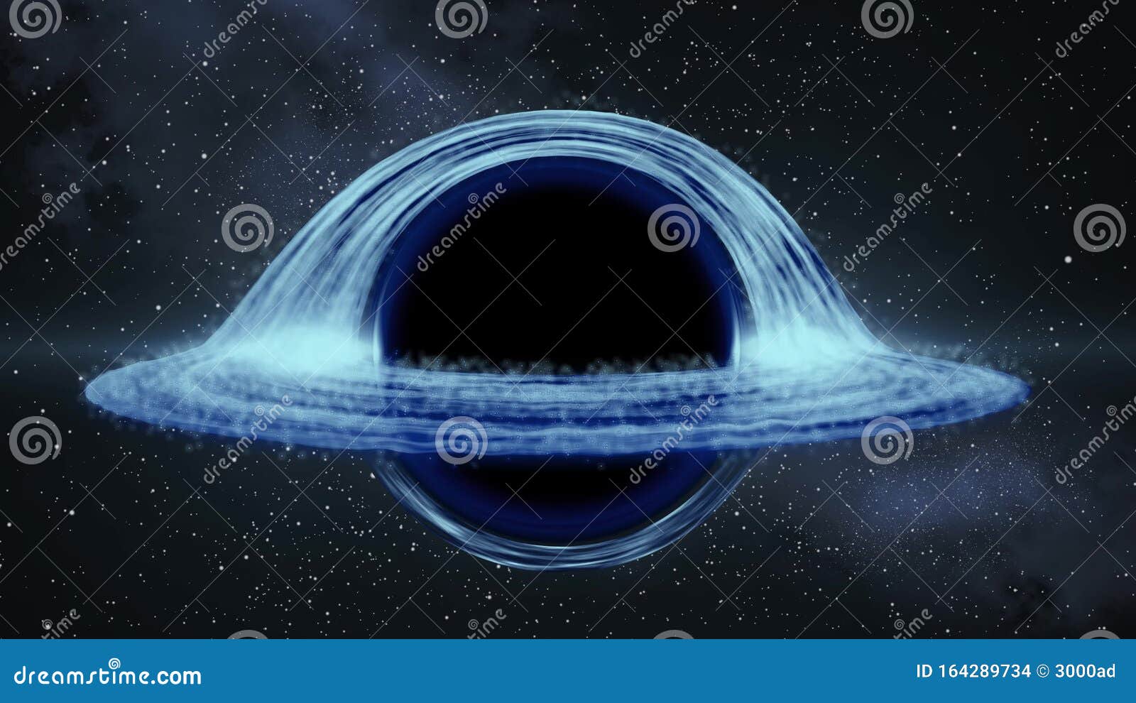 4K Loop with a Black Hole Representation Stock Footage - Video of ...