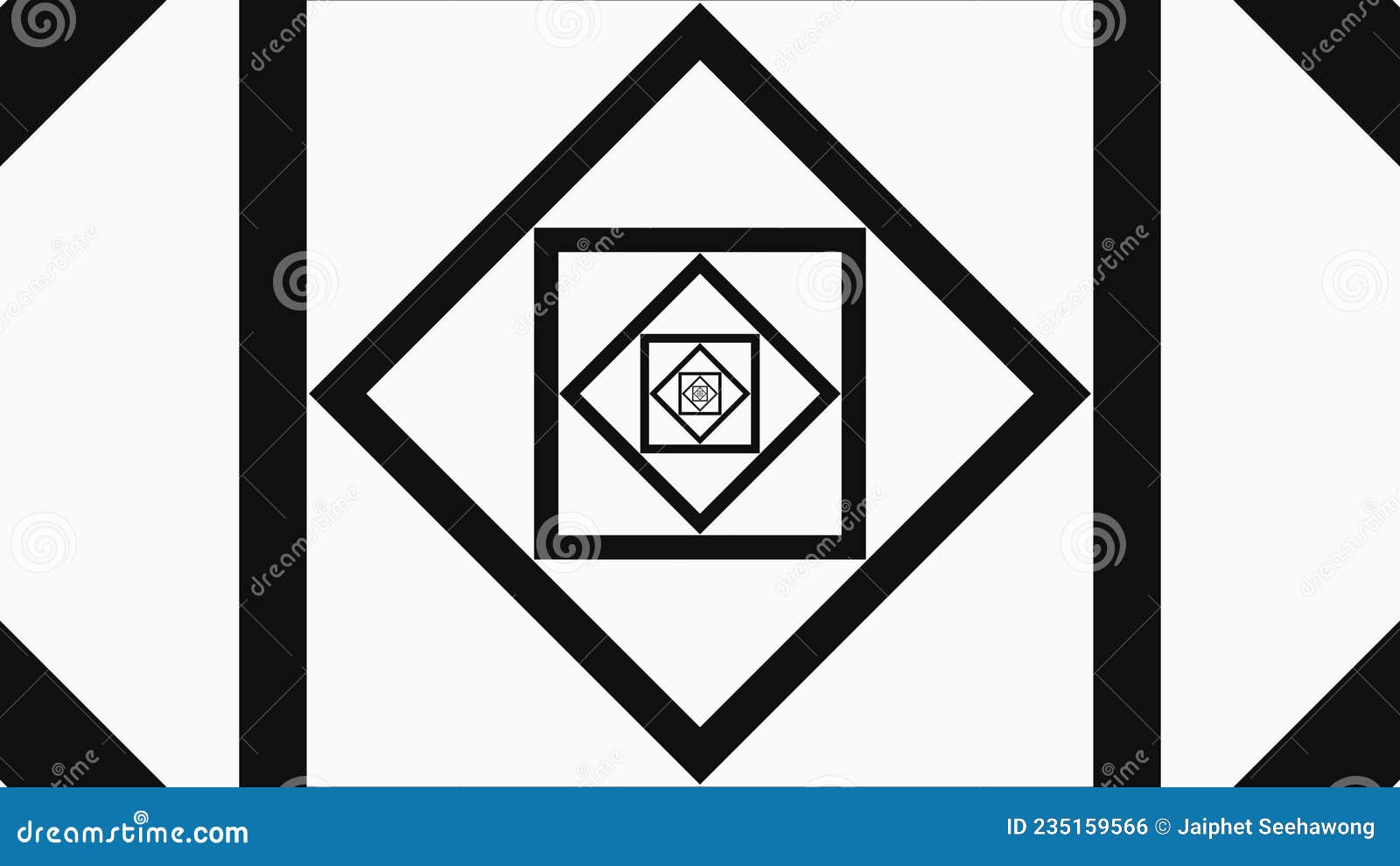 4K Black and White Pentagon Background Stock Illustration ...