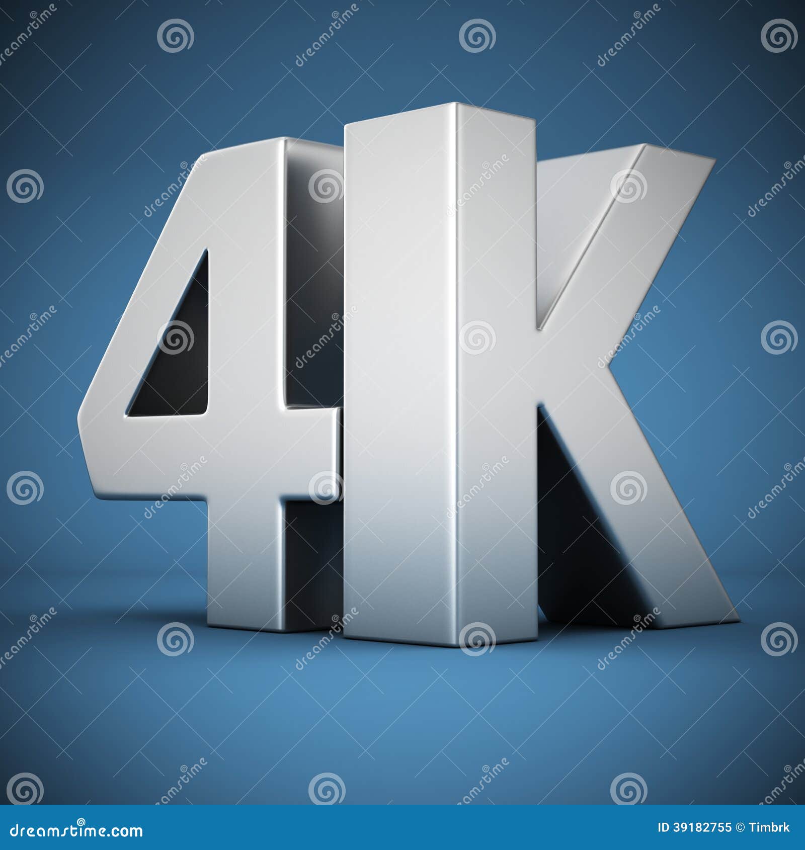 4K on blue stock illustration. Illustration of blue, television - 39182755
