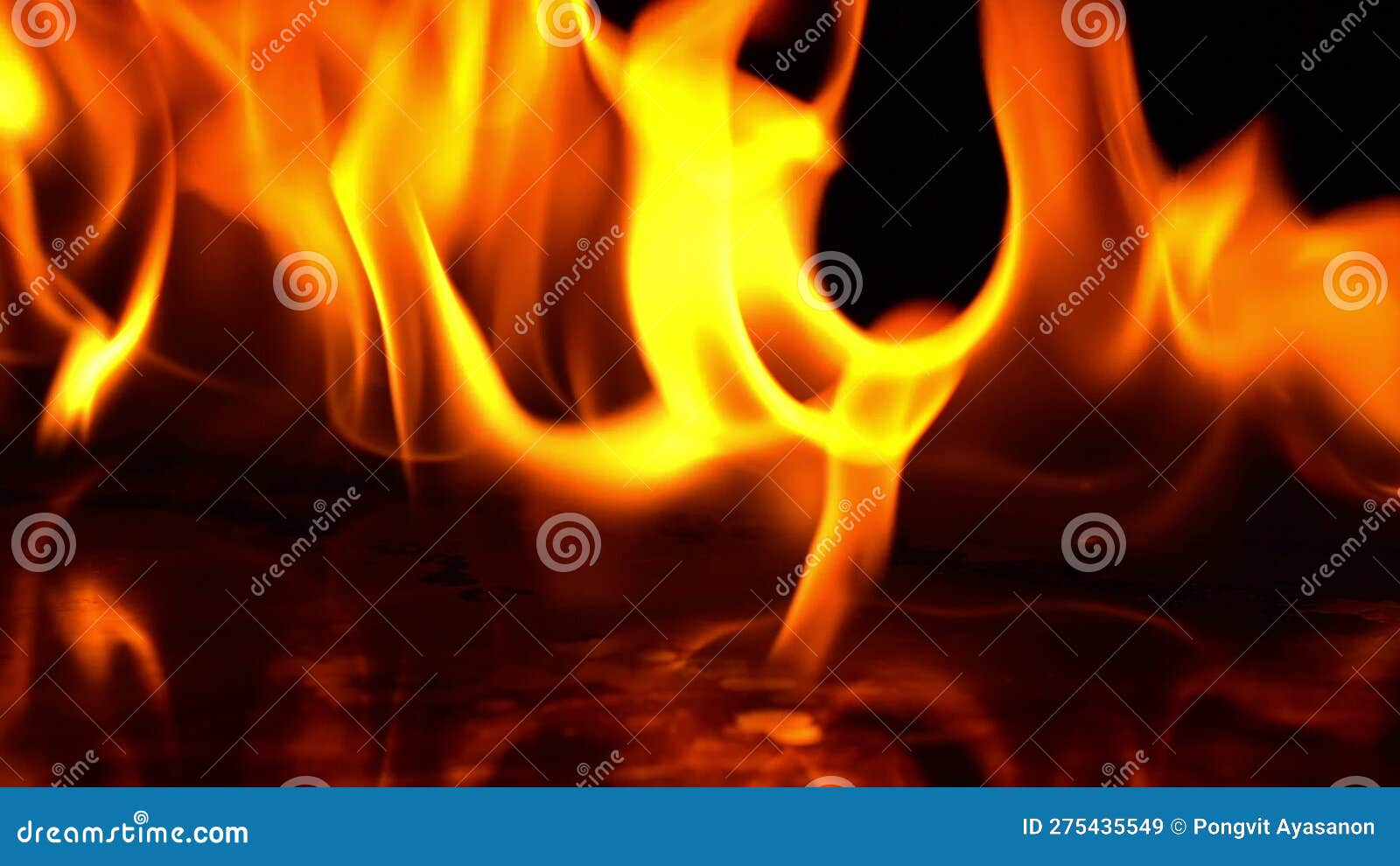 4K Burning Power of the Flame, Flames and Burning Sparks Close-up ...