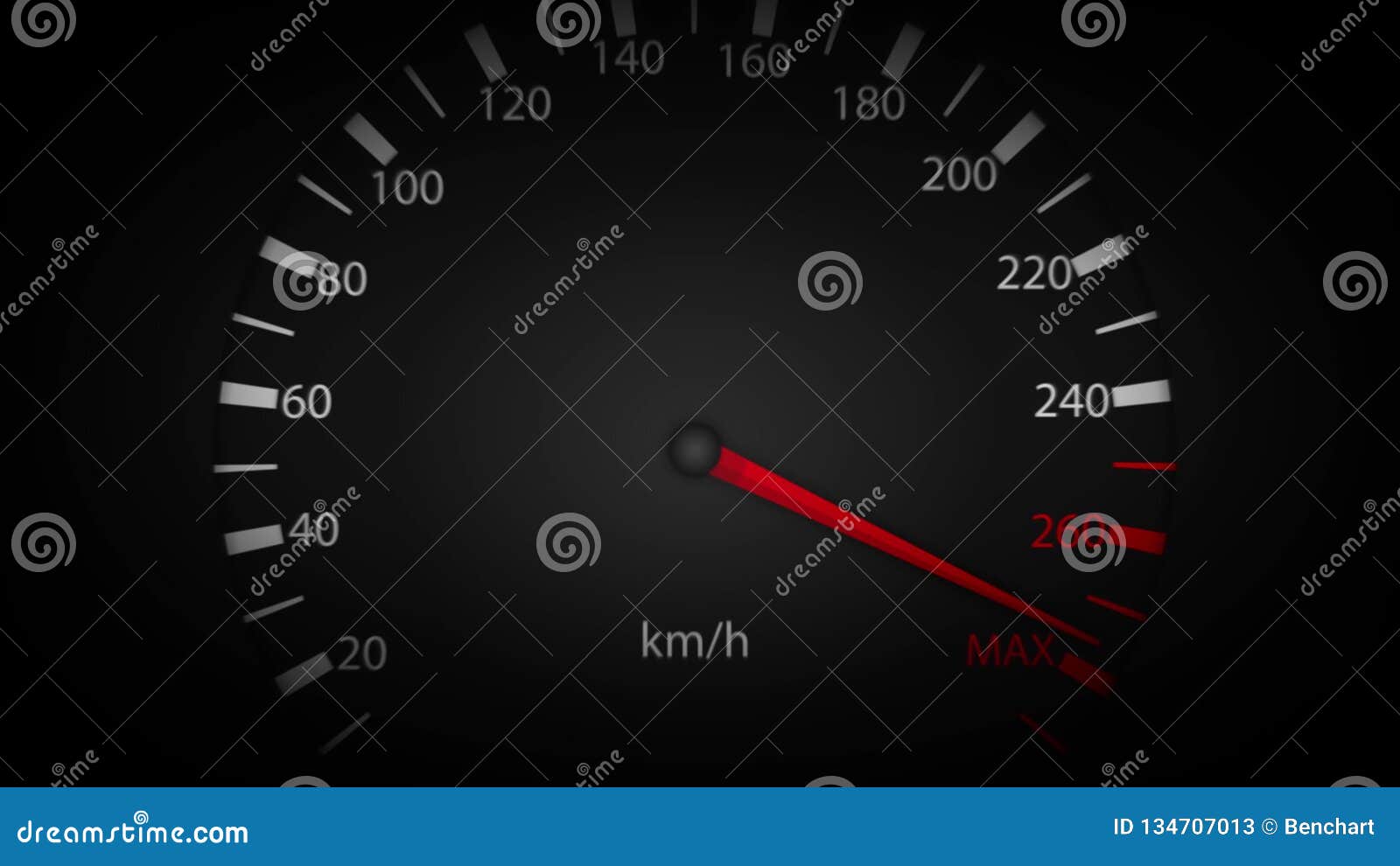 4k Car Speedometer Pointer High Speed Loop Stock Video - Video of ...