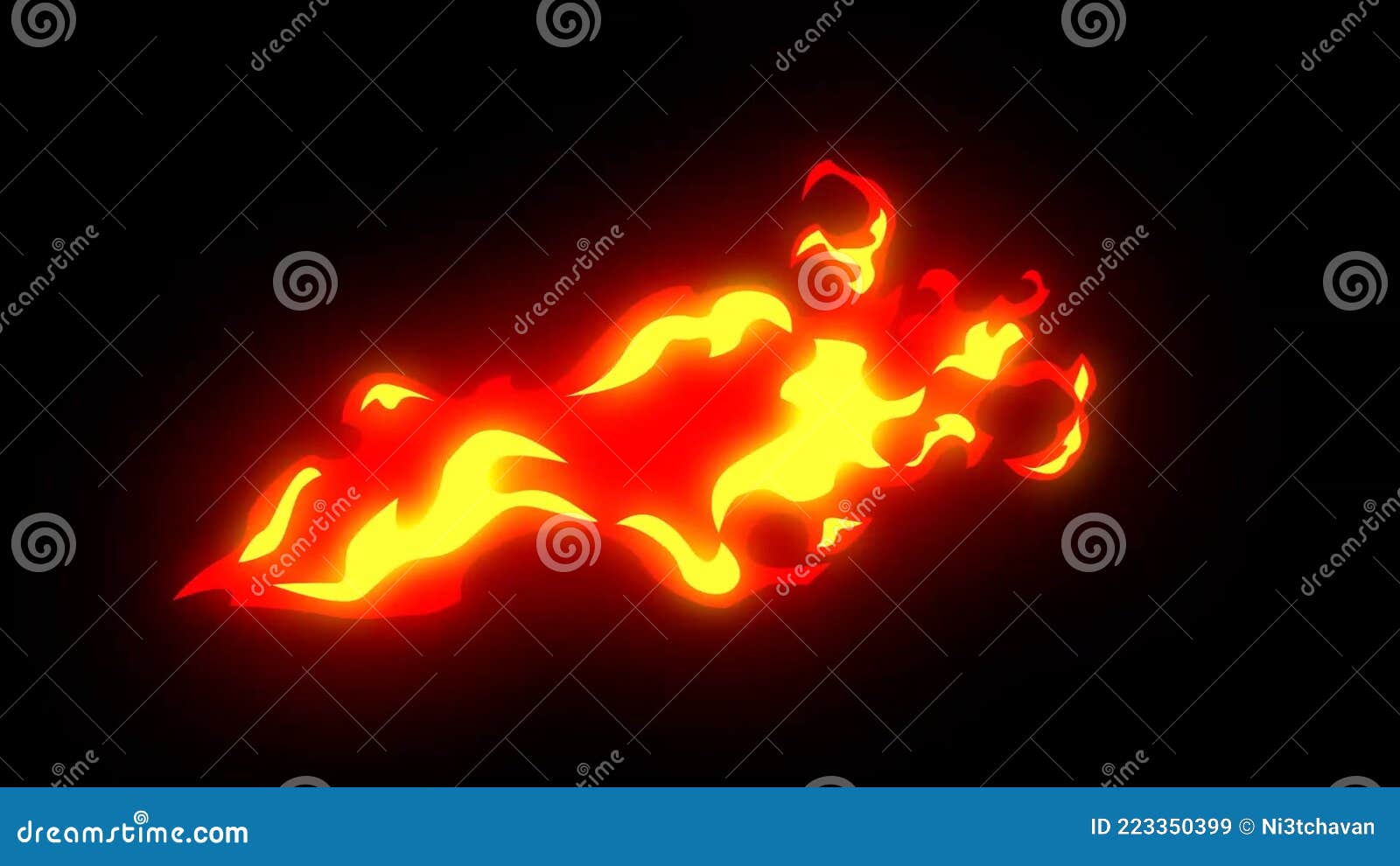 4k Cartoon Fire Animation.Flash Fx Fire and Explosion Set with Alpha ...