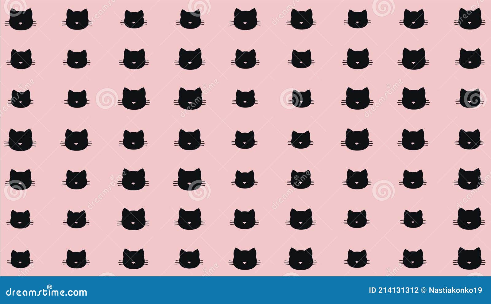 4k Cat Head Animated Background Pattern. Stock Footage - Video of ...