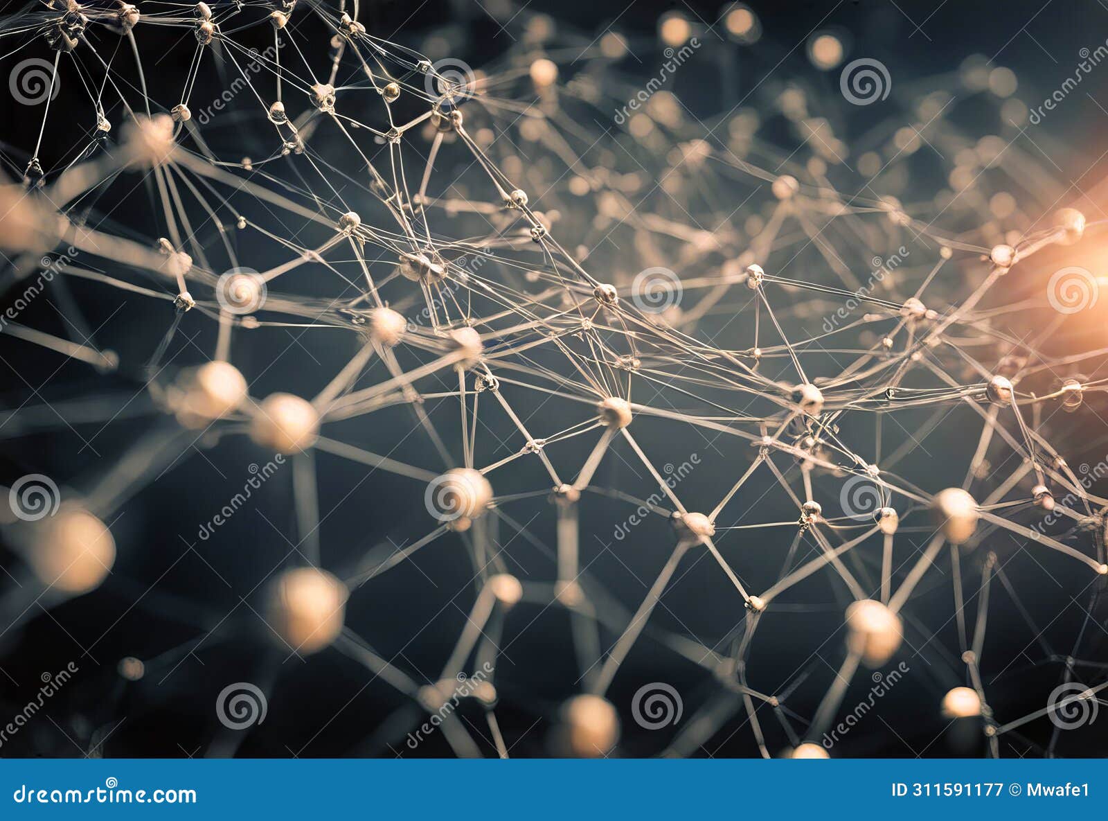 4k Complex Connections Emerging and Forming a Network (White ...