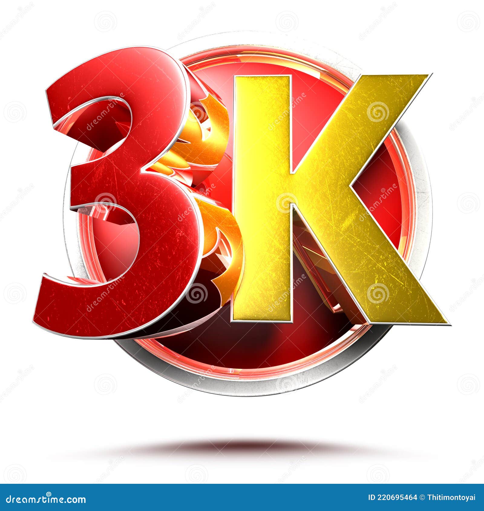 3k 3D illustration. stock illustration. Illustration of circle - 220695464